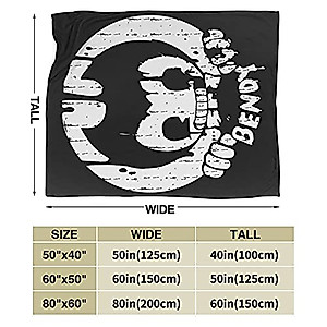 WOLOISO Winter Flannel Blanket Ultra-Soft Comfortable Throw Blanket for Bed Sofa All Season 50 x 60 Inch