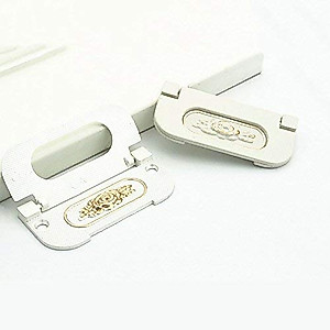 LMZJLU Simple Modern Invisible Cabinet Handle with Rose Pattern Cupboard Pulls Drawer Handles Office Furniture Hardware Concealed Handle- 10pcs