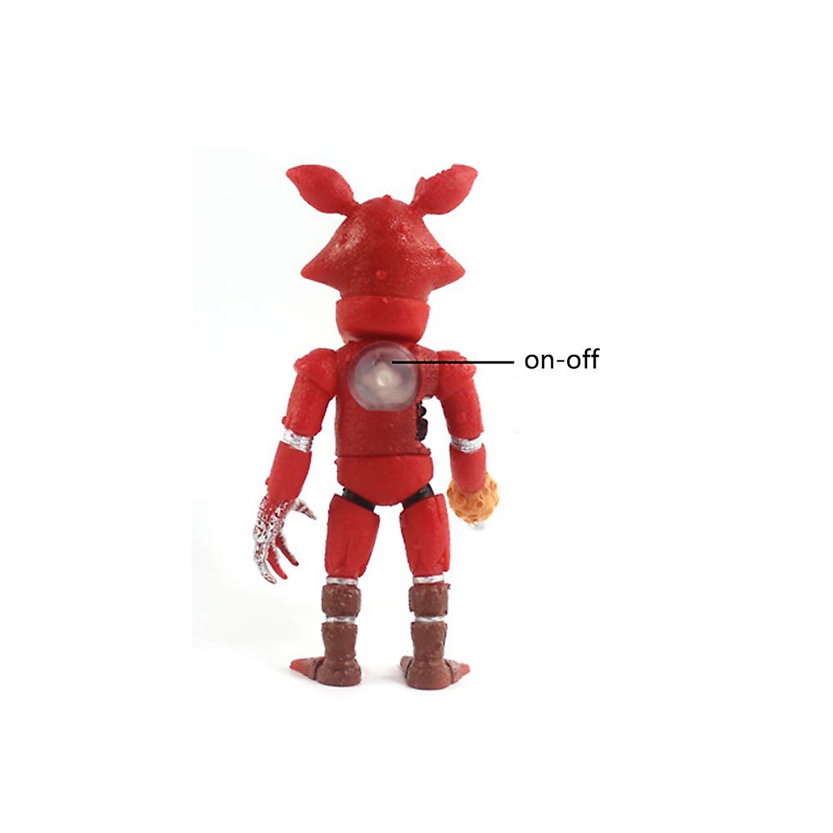 LUNK Anime Five Nights Game Pizzeria Simulator Action Figure 6.5inch, Collectible Figure, Nightmare Foxy/Bonnie/Fazbear/Chica/Policemen(6 Pcs)