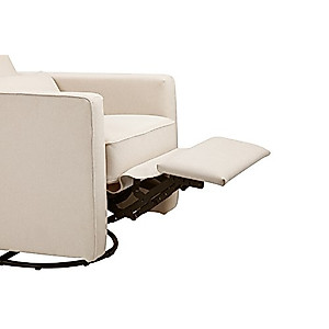 DaVinci Piper Upholstered Recliner and Swivel Glider in Cream, Greenguard Gold & CertiPUR-US Certified