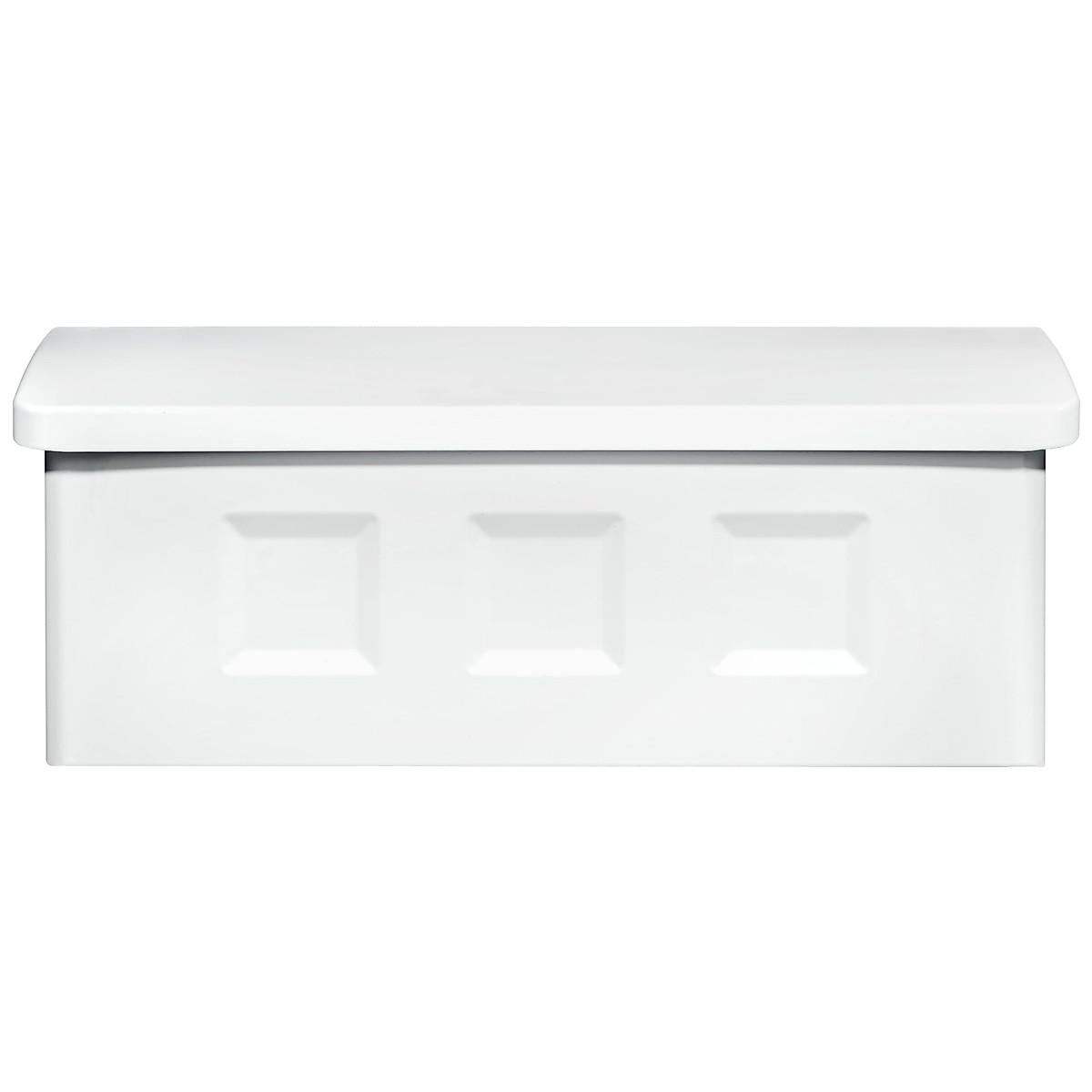 Architectural Mailboxes Wayland Galvanized Steel Wall Mount Mailbox, 2689W-10, White, Small Capacity