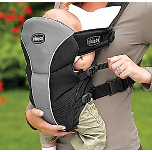 Chicco UltraSoft 2-in-1 Infant Carrier, Baby Carrier for Newborns and Infants between 7.5 to 25 Pounds, Vented Lining, Mesh Side Panels, Black