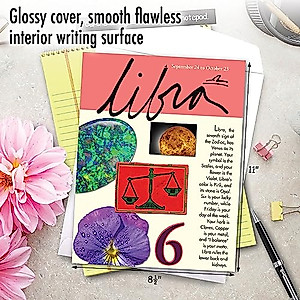 NobleWorks - 1 Jumbo Birthday Card with Zodiac Sign (8.5 x 11 Inch) - Astrology Birth Sign, Large Bday Greeting Card with Envelope - Libra J9448