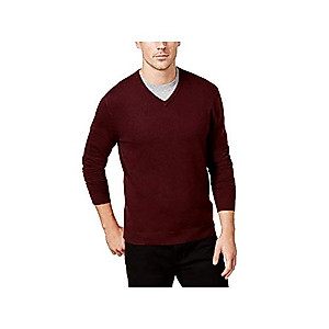 Alfani Mens Knit Pullover Sweater, Red, XX-Large