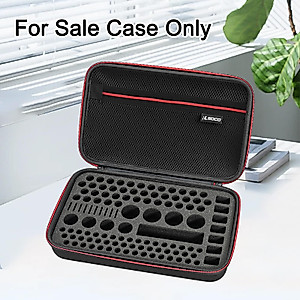 RLSOCO Battery Organizer Storage Case - Waterproof Holder Stores Up to 120+ Batteries: AA AAA C D 9V and More (Case Only,Batteries ＆ Battery Tester are Not Included)(Black)