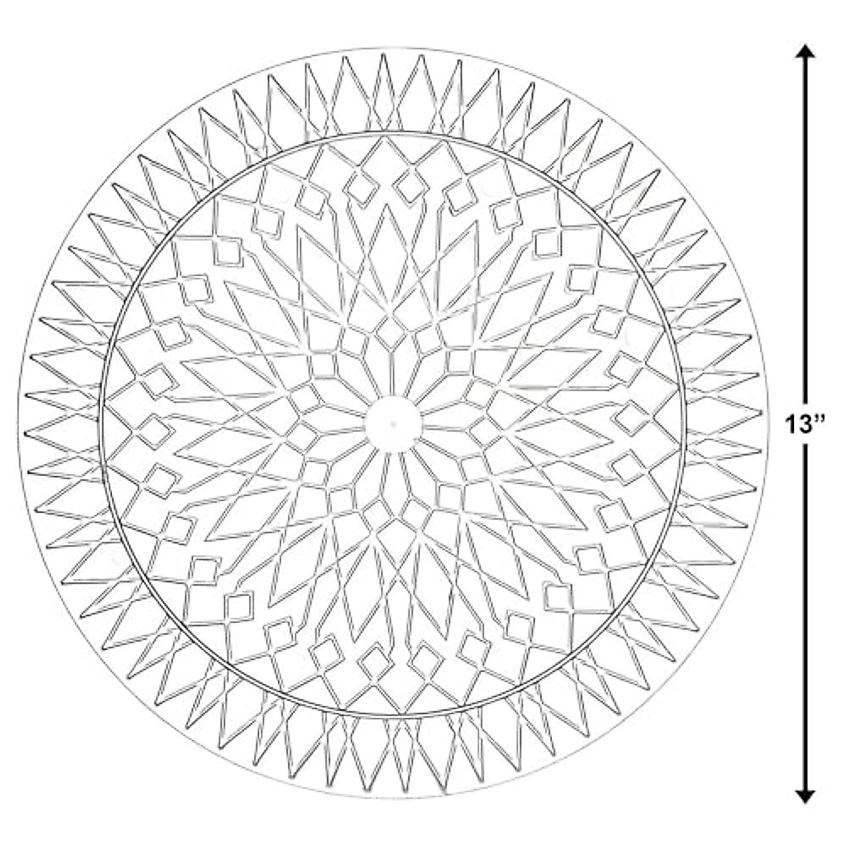 Clear Round Cake Platter - 13" | 1 Plastic Serving Platter and Tray for Party Catering, Perfect Large Disposable Serving Tray for Appetizer, Cake, & Party Food Display