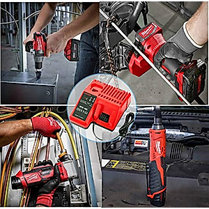 LALAFO Updated Replacement Milwaukee M12 M14 M18 Multi-Voltage Battery Charger, Compatible with All Milwaukee 12V 14.4V 18V Lithium-ion XC Battery, like M18 M12 M14 48-11-1850 48-11-1812.