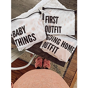 Lucky Love Hospital Bags For Labor and Delivery, Diaper Bag Organizing Pouches and Hospital Bag Essentials For Mom