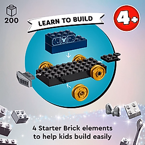 LEGO Disney 100 Celebration Train Building Toy 43212 Imaginative Play, Fun Birthday Gift for Preschool Kids Ages 4+, 6 Disney Minifigures: Moana, Woody, Peter Pan, Tinker Bell, Mickey & Minnie Mouse