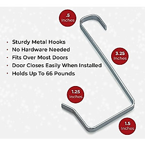 Regal Bazaar Over-The-Door Hanging White Pantry Organizer and Kitchen Storage Unit with 24 Crystal-Clear Vinyl Pockets and 3 Metal Hooks