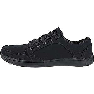 WHITIN Men's Wide Toe Box Canvas Barefoot Minimalist Shoes Zero Drop Sneaker Extra Width Size 13 Gym Tennis Male Casual Weightlifting Black 47