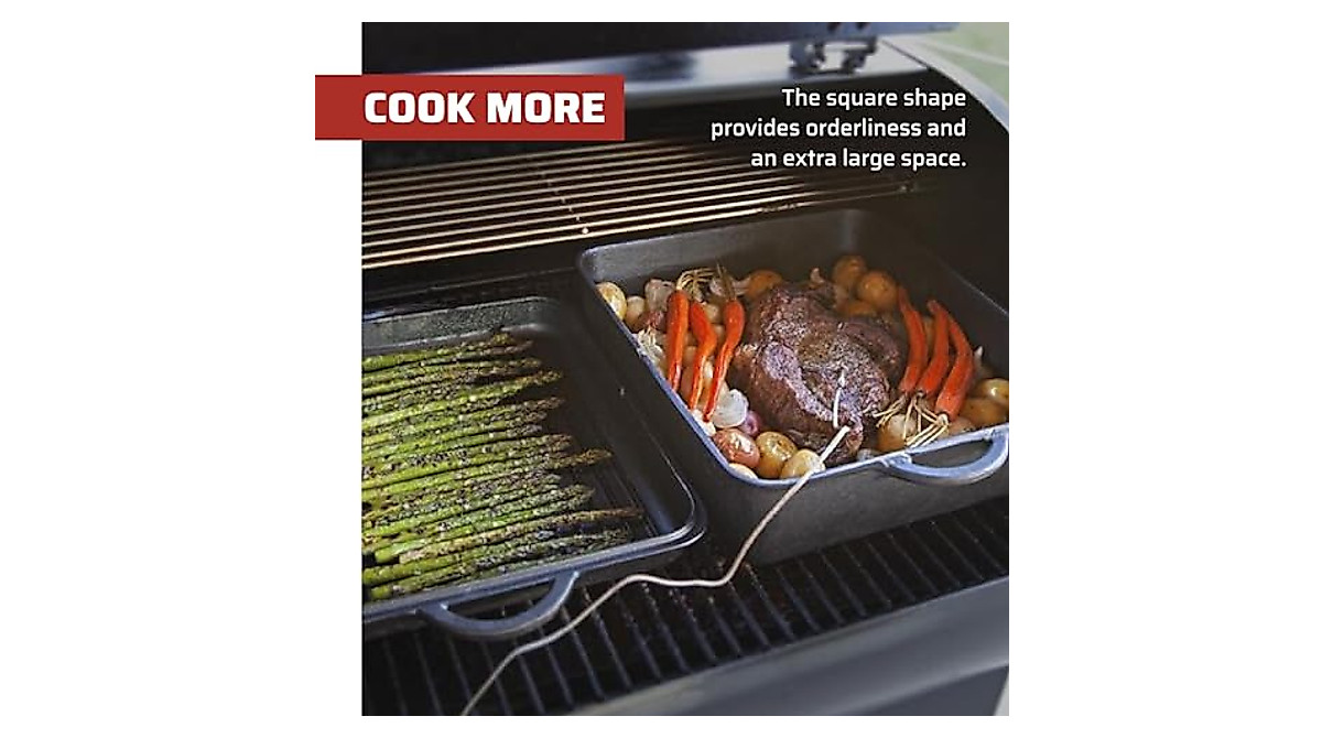 Camp Chef Square Dutch Oven - 13-inch Cast Iron with Seasoned Finish