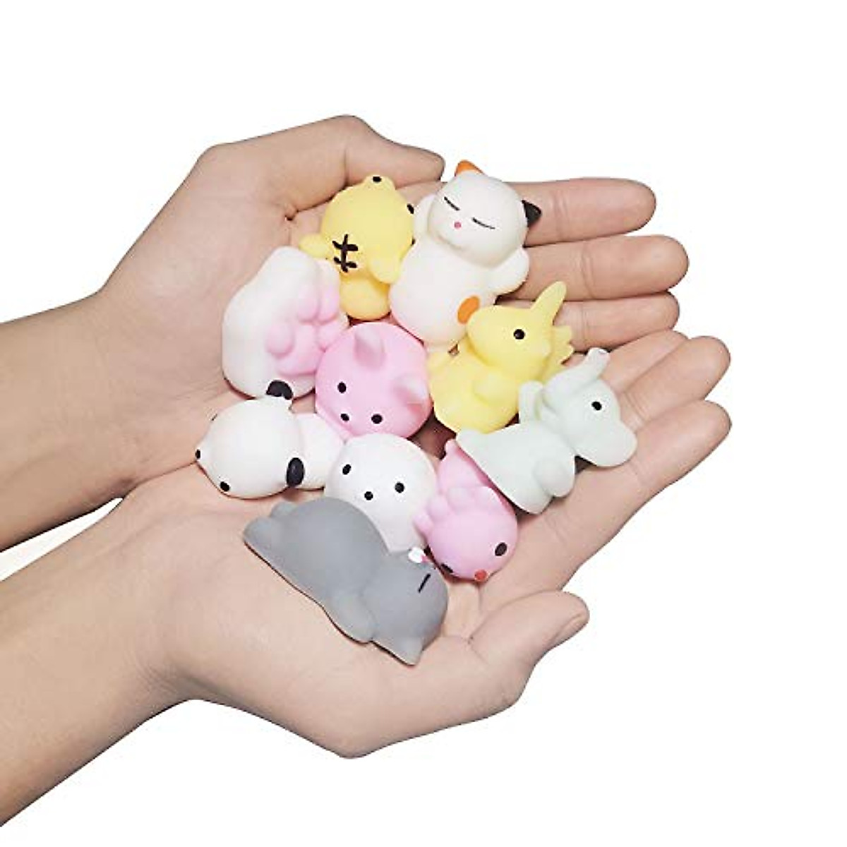 ROSYKIDZ 40pcs Mochi Squishy Toys Bulk, Kids Party Favors Squishies Stress Toys Pack Includes Unicorn and Animals Toy for Kids Boys Girls Class Prize Box Items, Desk Mini Toys for Classroom Rewards