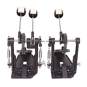 Ktaxon Double Bass Drum Pedals, Double Chain Drum Step on Hammer for Drum Set and Electronic Drums