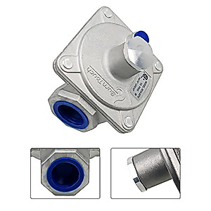 Natural Gas Pressure Regulator, Propane Regulator with 3/4" FNPT Thread 1/2 PSIG Inlet Pressure 4"-10" WC Outlet Pressure, Lp Gas Regulators for Natural Gas and Propane