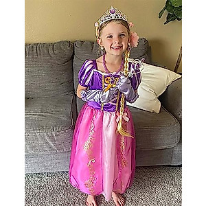 knemmy Princess Costume Dress Up Clothes for Little Girl Halloween Cosplay Christmas Birthday Outfit