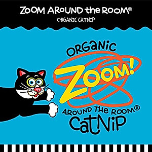 Petmate FAT CAT Interactive Cat Toys - Worm Cat Wand Stuffed with 100% Organic Catnip