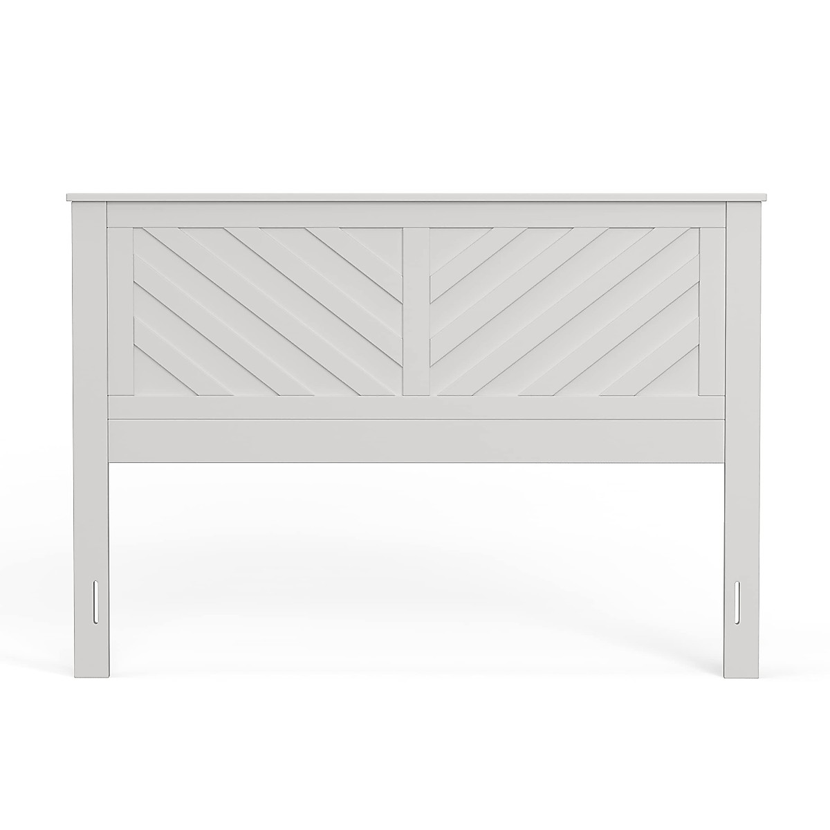 Glenwillow Home LaFerme Wood Panel Headboard in White - Queen Size