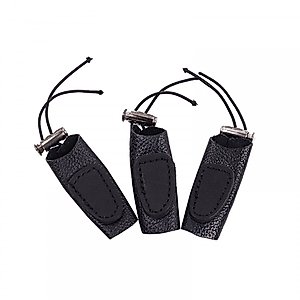 MiOYOOW Archery Glove, Adjustable Portable Three Finger Gloves Archery Accessories for Recurve Compound Bow