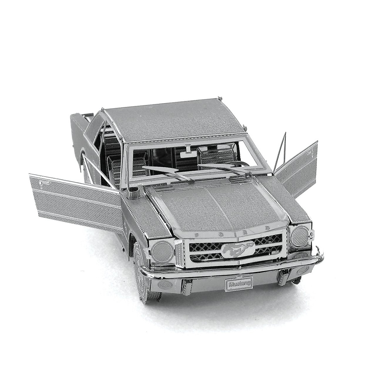 Fascinations Metal Earth 1965 Ford Mustang 3D Metal Model Kit Bundle with Tweezers