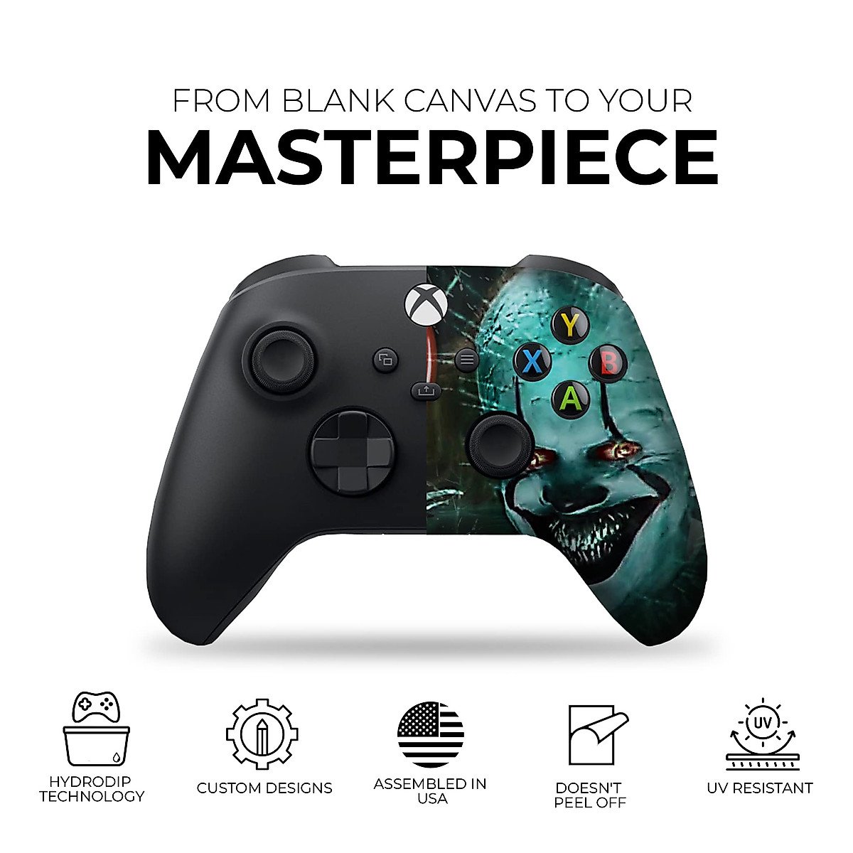 DreamController Original X-box Modded Controller Special Edition Customized Compatible with X-box One S/X-box Series X/S & Windows 10 Made with Advanced HydroDip Print Technology (Not Just a Skin)