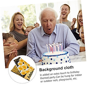 Abaodam Birthday Backdrop 1pc 50 Years Old Background Cloth Poster Vinyl 50th Birthday Poster