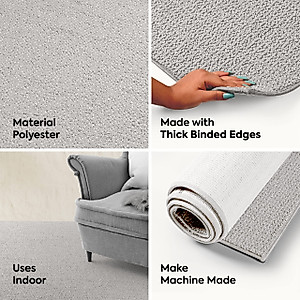 Furnish my Place Abstract Contemporary Striped Pattern Modern Plush Two Tone High Low Pattern Rug Carpet, Home Decor Mat, Contemporary Rug, Made in USA - Iconic Beige, 12' x 19' Rectangle