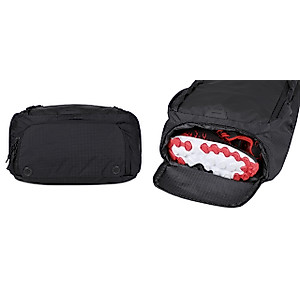 Mouteenoo Gym Backpack with Shoes Compartment, Sports Backpack (Black)