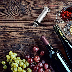 Hemoton Vaccum Sealer 1pc Wine Vacuum Pumping Stainless Steel Pump For Wine Vacuum Sealers