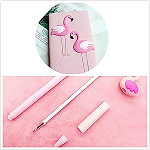 Flamingo Notebook Journal Gel Pen Set Trendy Flamingo Diary Notebook Pink Flamingo Gifts Set for School Office Supplies Girls Kids Birthday Gift