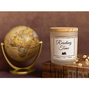 Book Lovers Gifts, Gifts for Readers, Reading Gifts, Reading Candles, Reading Themed Gifts, Lemon Lavender Candle, Gifts for Men Women