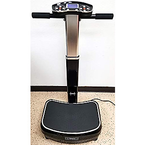 Mini Folding Pro 1500w Dual Motor Vibration Plate Exercise Cardio Workout Fitness Machine - 3 Vibration Modes - BMI