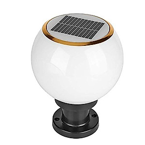 Outdoor Garden Landscape Street Light Home Door Column Wall Post Lamp IP65 Waterproof Solar Column Head Light Villa Patio Security Light Exterior Post Light Pillar Lamp