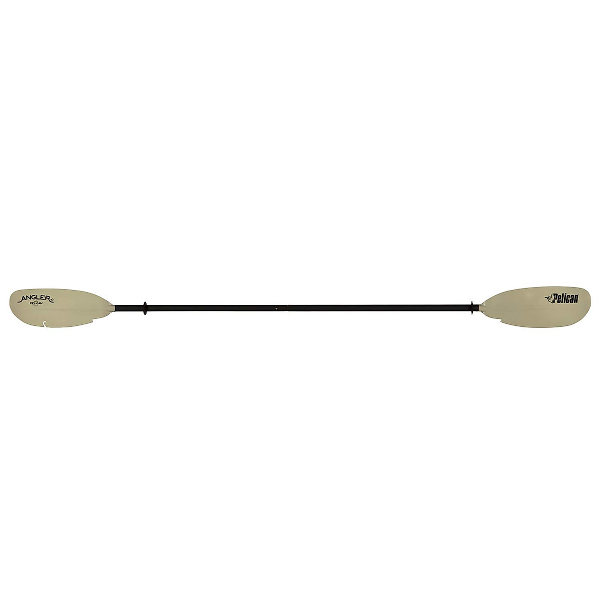 Pelican Poseidon Angler Fishing Lightweight Kayak Paddle - Built-in Retrieval Hooks - Fiberglass Reinforced (Sand, 98.5 in)
