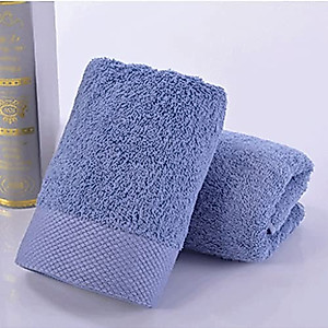 EYHLKM Cotton Absorbent Towel 33 * 34cm Couple Sports Sweat-Absorbing Adult Children's Home (Color : Gray, Size : 33x34cm)