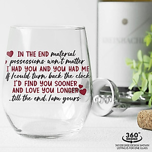 Toasted Tales - You and Me We Got This Wine Glass | Womens Day Gifts for Wife | Cute and Romantic Drinking Things Collection | Gifts for Couples | Romantic Gift for Husband | Gift for Boyfriend(15 Oz)