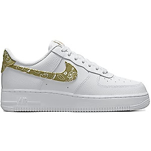 Nike Womens WMNS Air Force 1 '07 ESS DJ9942 101 Barley Paisley - Size 11.5W