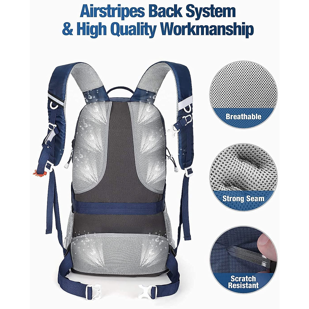 HOMIEE 45L Hiking Backpack Lightweight Travel Backpack Outdoor Camping Daypack for Men Women