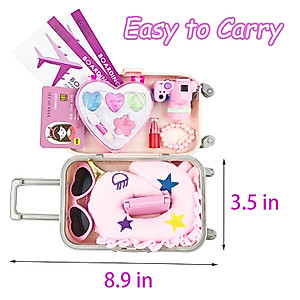 BNUZEIYI Doll Clothes and Accessories Travel Play Set for 18 Inch Dolls Doll Stuff with 18 Inch Doll Clothes Swimsuit for 18 Inch Girl Doll Girl Gift