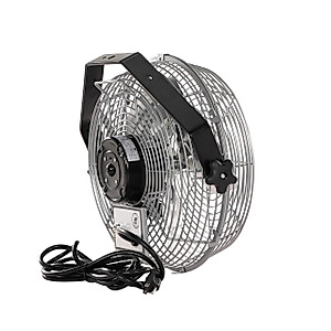 TPI Corporation U12-TE Industrial Workstation Fan, Mountable, Single Phase, 12" Diameter, 120 Volt