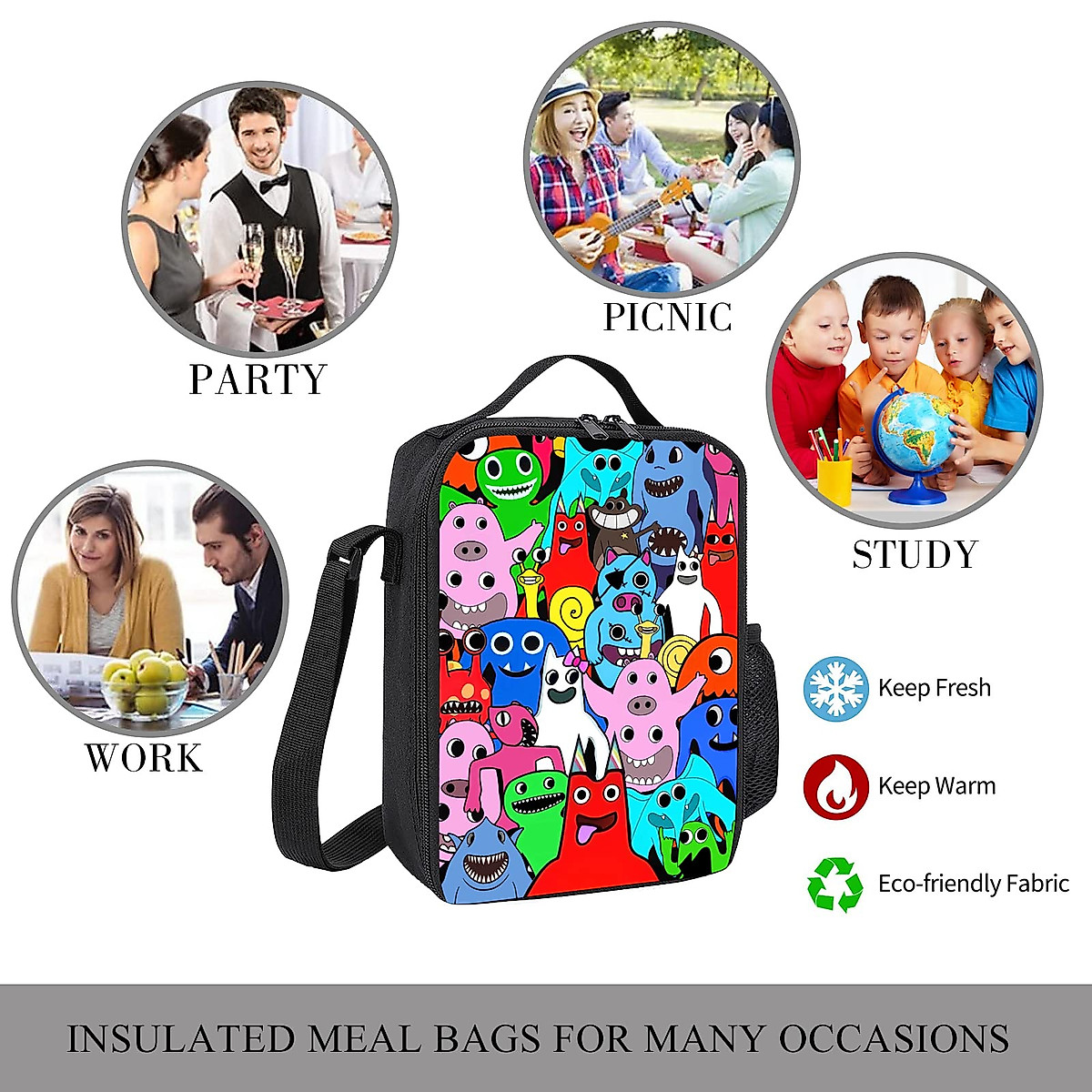 mfiwena Cool 17'' Game Backpack, Casual Bookbag with Adjustable Strap Multifunction Large Capacity Laptop Bag for Boys and Girls