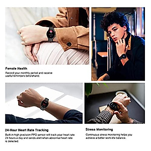 DIPIUS Smart Wearable Device Smart Talking Watch KR™ Men's and Women's Sports Music Smartwatch 1.32 Inch 280mAh Blood Oxygen Heart Rate Tracker Watch smartwatch