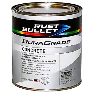 RUST BULLET - DuraGrade Concrete High-Performance Concrete Coating 1 Quart - for Garage Floor Paint, Basements, Porch, Patio, Driveway Paint and More - Concrete Paint - Blue