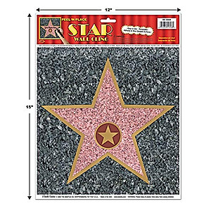 Beistle Walk of Fame Star Peel-N-Place Decoration