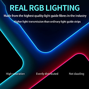 Mouse Pad,Wireless Mouse Pad Charging,Large Mouse Pad,15W Fast Charging,Extened Large Size,10 Lighting Modes for Office Mouse Pad Mobile Phone Devices,Home & Office,31.5"X11.8"(Galaxy)