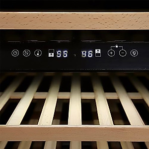 DUURA Elite DE430WCDZSS Wine Cooler Designer Series Dual-Zone, 46-Bottle, Metallic