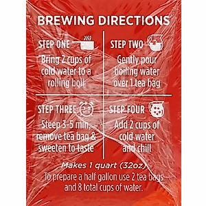 Luzianne Specially Blended Iced Tea Bags, 24 Count