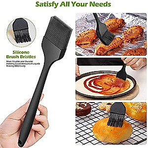 Meat Injector Syringe,Stainless Steel Food Seasoning Syringe Kit with 1pc Barbecue Brush, 2pcs Needles and 1pc Needles Cleaner, Great for BBQ, Grilling, Baking and Cooking