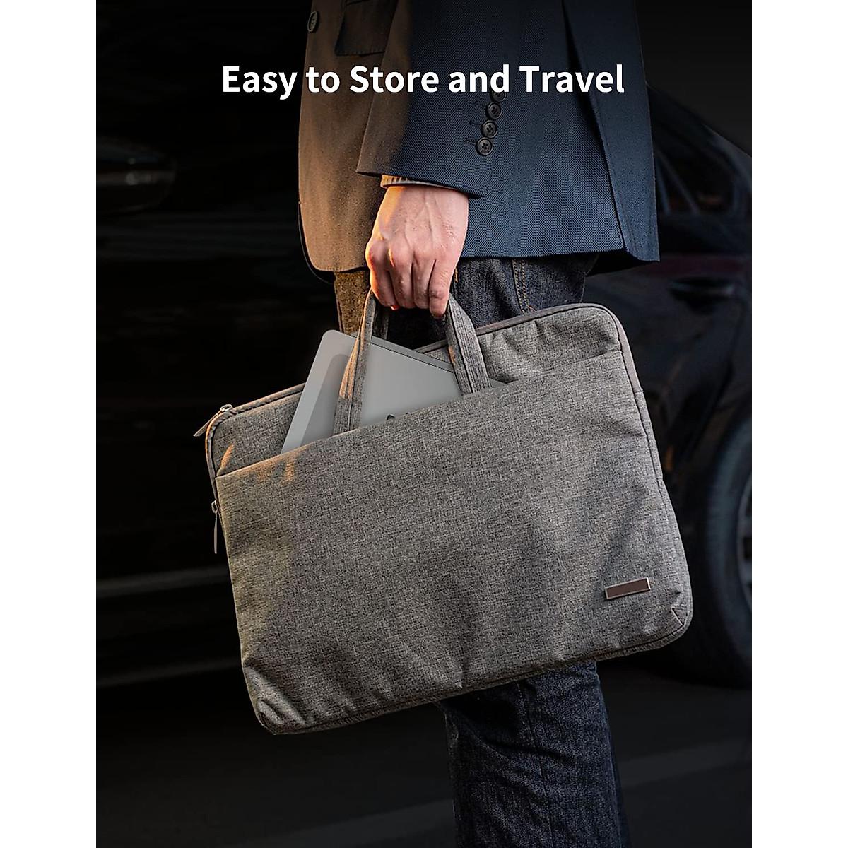 MOMAX Adjustable Laptop Stand, Portable Laptop Stand Adjustable Height Ergonomic Computer Stand Holder Lift for Desk Compatible with MacBook Air Pro, Dell XPS, HP All Laptops (11-17'') Dark Grey