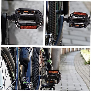 Kisangel 2 Pairs Accessories for Bikes Travel Accessories Bike Accessories for Kids Cycle Pedals Bike Pedals with Straps Bike Pedals Repair Pedal for Bicycle Aluminium Alloy Pedal Ball BMX